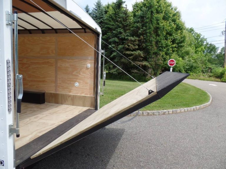 OUR BEST Enclosed Landscape Trailer 8.5X20, with Patented no Flap Ramp ...