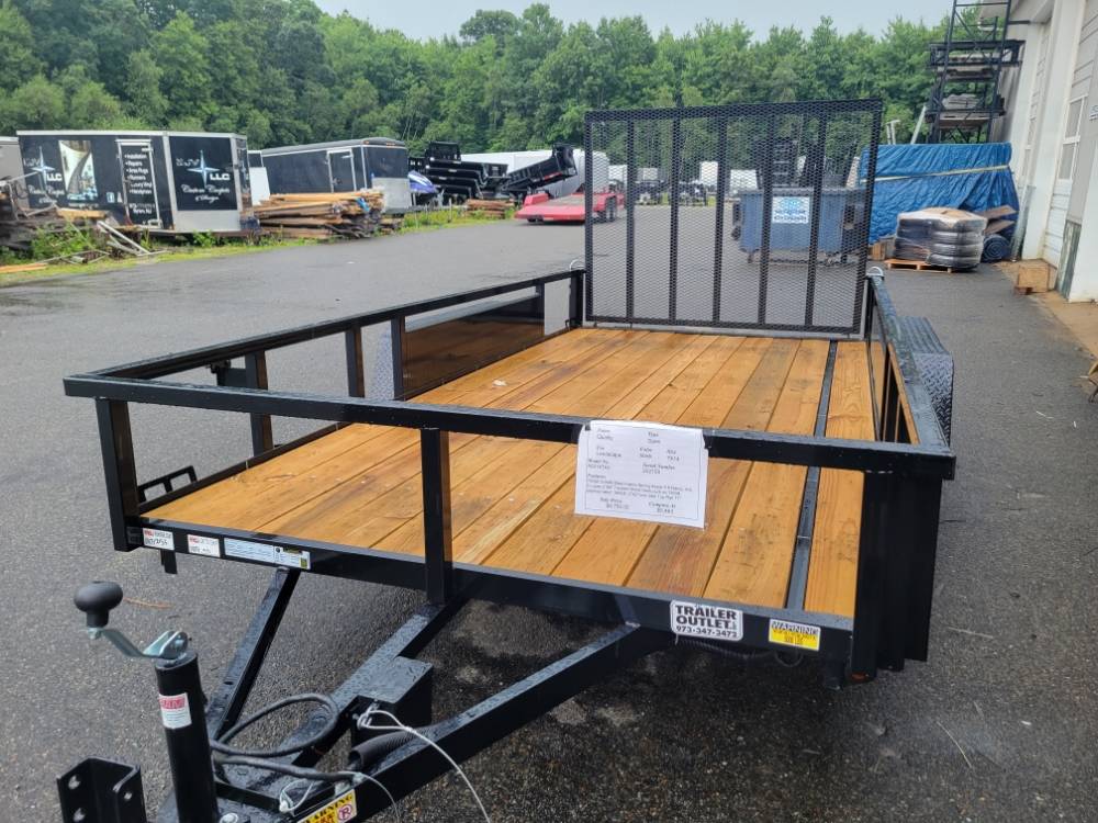 EXAMPLE / Open Landscape Trailer 7X14 , 7,000 lb. GVWR Tandem Axle, 4 ...
