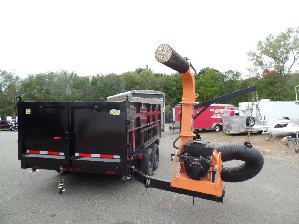 Leaf Vacuum Mount on Back of a Dump Trailer, Swing Around Mount. 270 ...