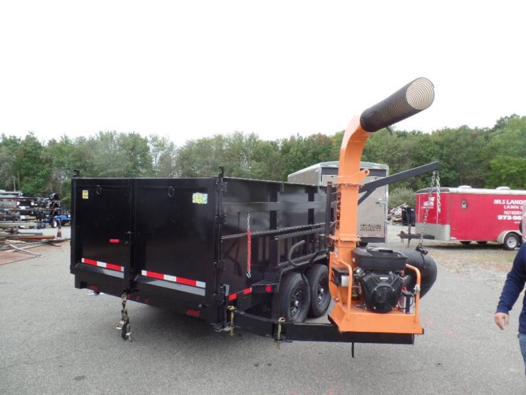 Leaf Vacuum Mount on Back of a Dump Trailer, Swing Around Mount. 270 ...