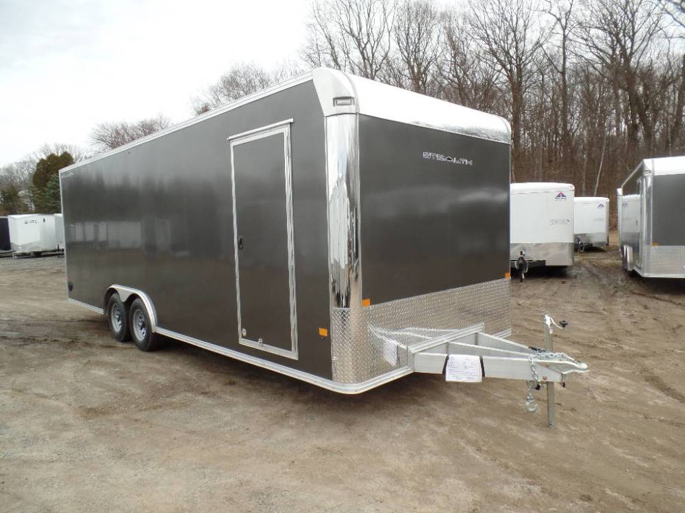 8.5X24 Enclosed Aluminum Car Trailer with BIG Escape Door with ...