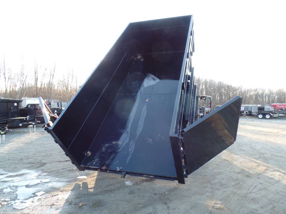 16 FT DUMP TRAILER, 16,000 LB. GVWR ! 4 FT HIGH SIDES. 16.5 CUBIC YARD ...