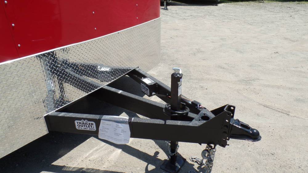 RED, 8.5X16 Enclosed Landscape Model Trailer in Stock - Enclosed ...