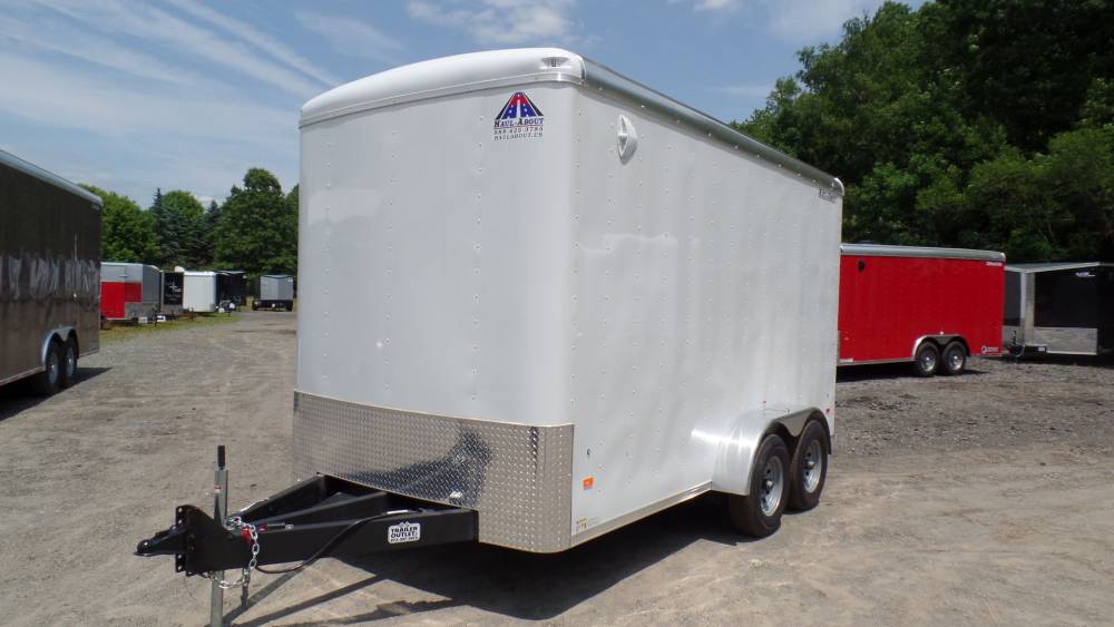 7X14 Enclosed Trailer, with 7'6" interior height! 9,990 GVWR. Extra ...