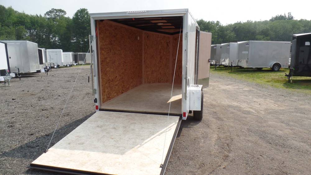 6X10 Enclosed Cargo Trailer with Ramp Door, Side Door, SALE $4,400 ...