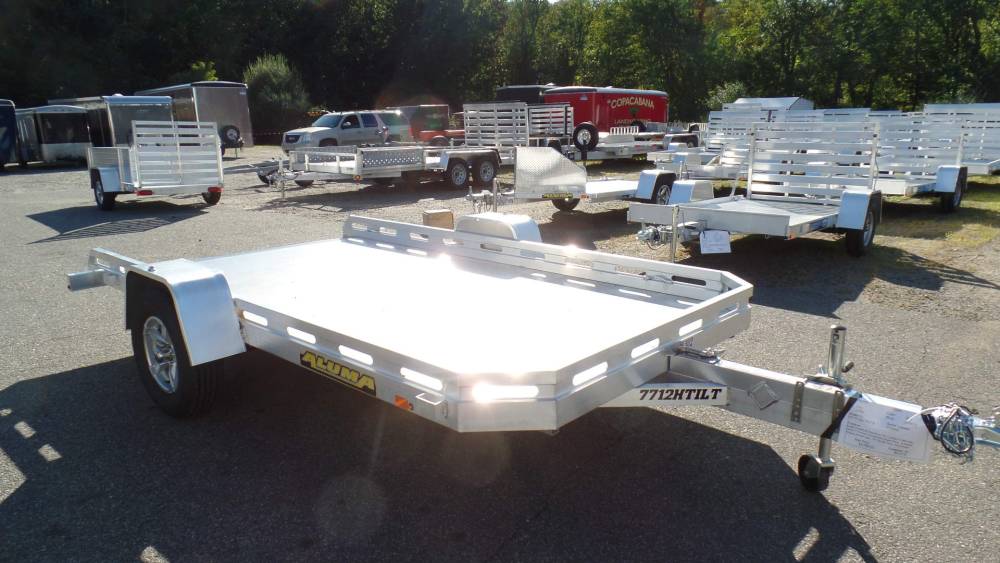 77" wide by 12 ft long TILT Load Aluminum Trailer, our Best - ALUMA ...