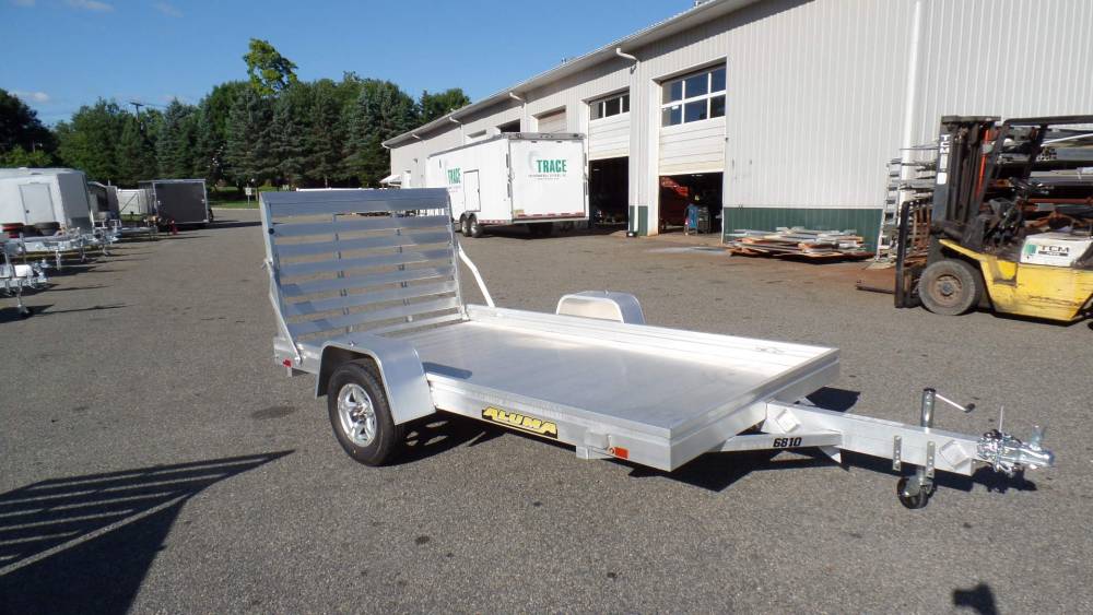 6X10, Aluminum Utility Trailer ALUMA Brand Model 7210H in stock 9-12-23 ...