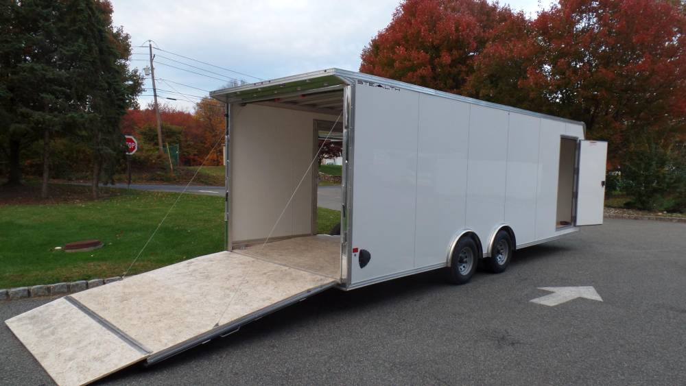 EXAMPLE / Enclosed Car Trailer, 8.5X24 Aluminum Frame, Big Escape Door ...