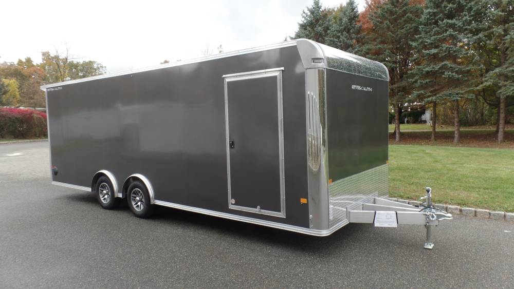 STEALTH 8.5X24 Enclosed Car Trailer Aluminum Frame, BIG Escape Door ...