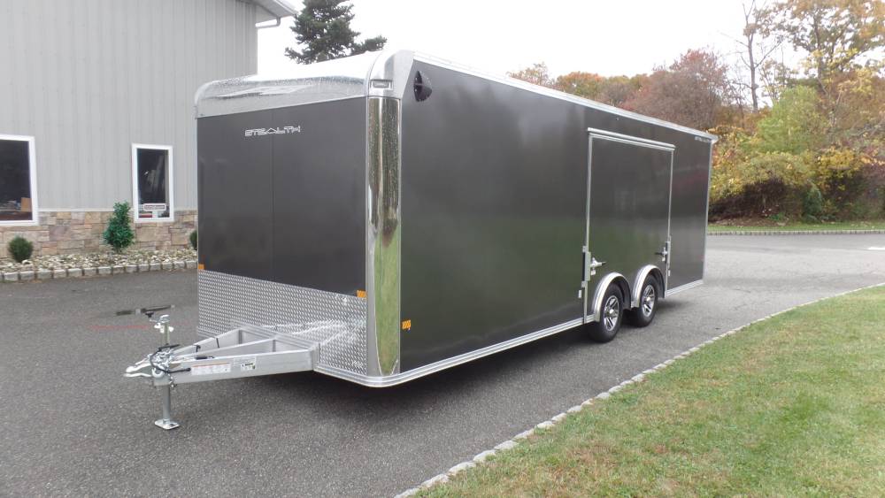 STEALTH 8.5X24 Enclosed Car Trailer Aluminum Frame, BIG Escape Door ...