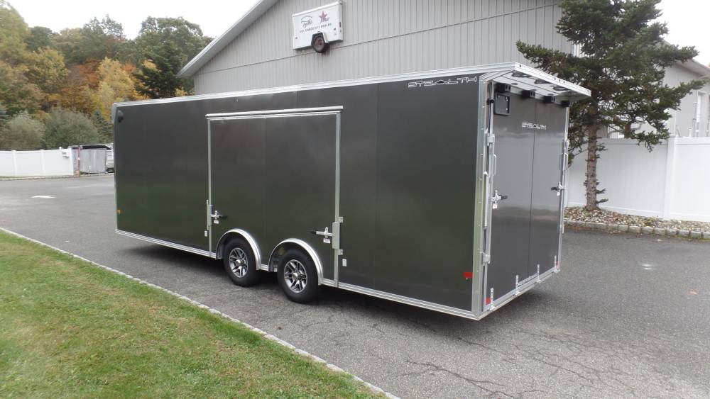 STEALTH 8.5X24 Enclosed Car Trailer Aluminum Frame, BIG Escape Door ...