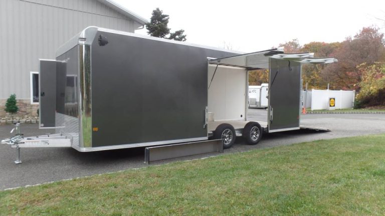 STEALTH 8.5X24 Enclosed Car Trailer Aluminum Frame, BIG Escape Door ...