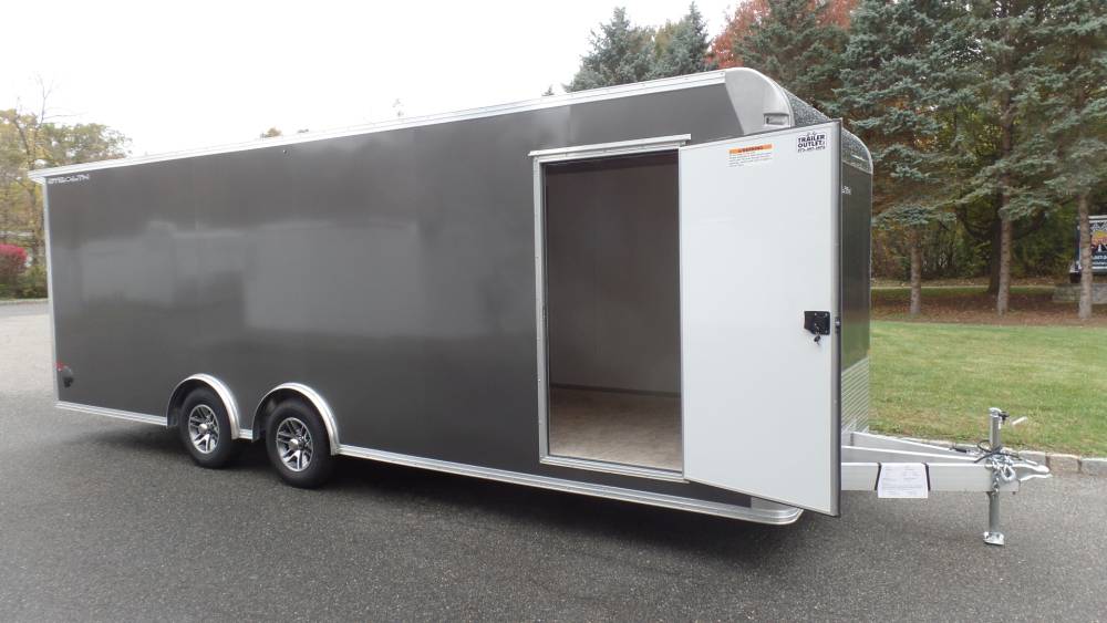 STEALTH 8.5X24 Enclosed Car Trailer Aluminum Frame, BIG Escape Door ...