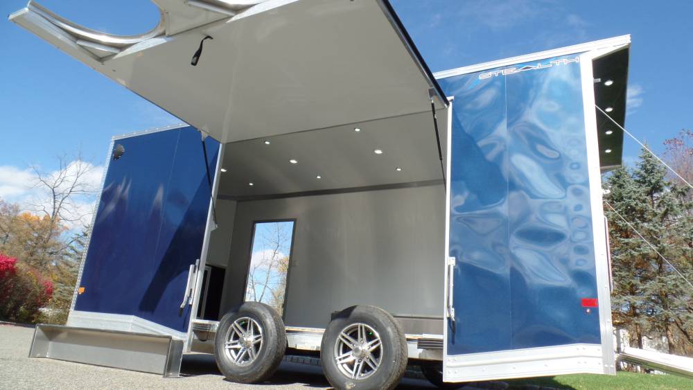 Example of a Custom Alcom Stealth 8.5X18 enclosed car trailer, with ...