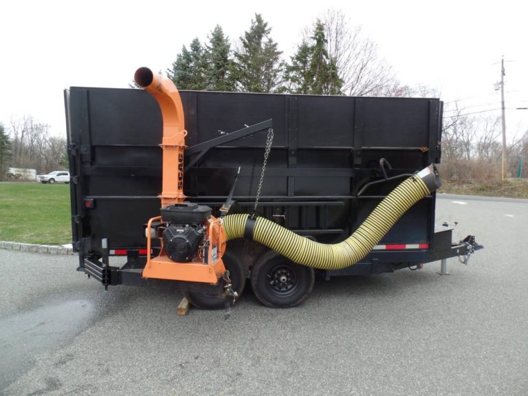Leaf Vacuum Mount on Back of a Dump Trailer, Swing Around Mount. 270 ...