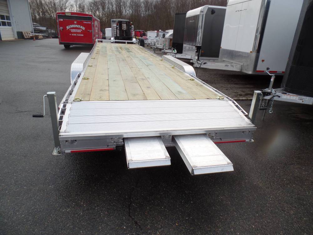 TWO CAR Transport, open trailer 34 ft. long deck, 7 ft. wide deck. 2 Cars or 3 Side by Sides ...