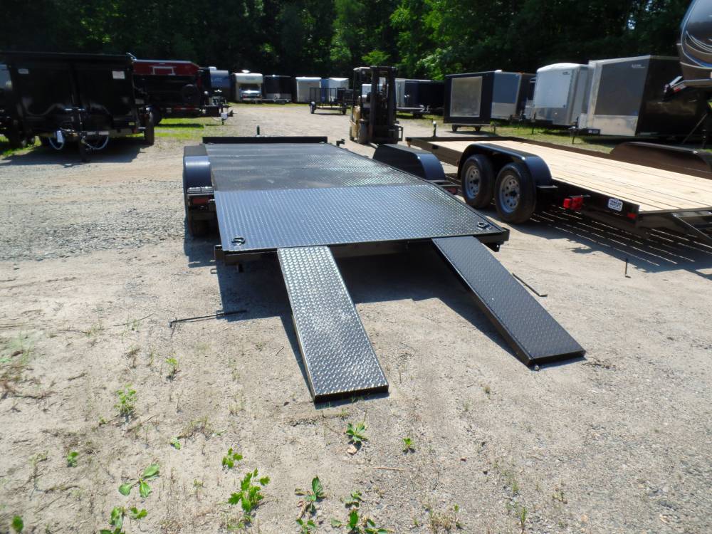 Open Car Trailer, Full Steel Deck, Removable Fender, 7,000 lb. GVWR ...