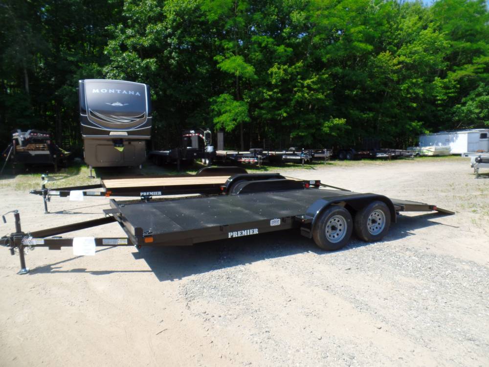 Open Car Trailer, Full Steel Deck, Removable Fender, 7,000 lb. GVWR ...