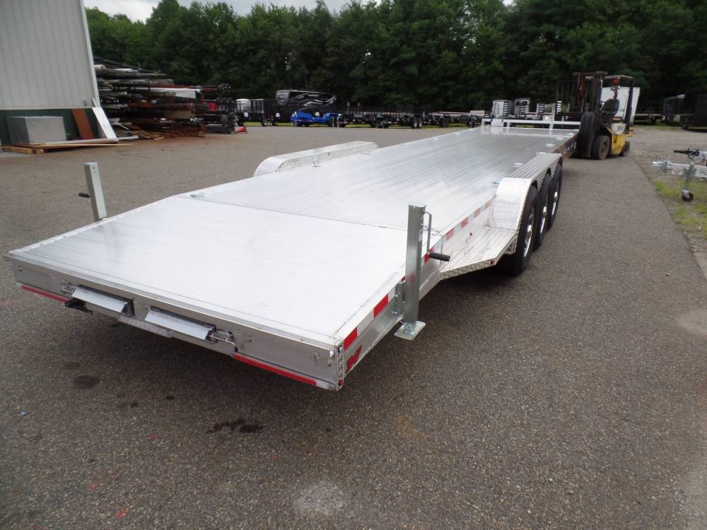 Two Car Aluminum Trailer, 34 ft. long deck, hold two cars or three ...