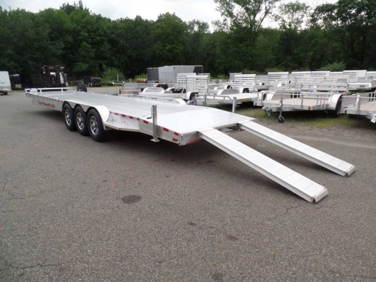 Two Car Aluminum Trailer, 34 ft. long deck, hold two cars or three ...