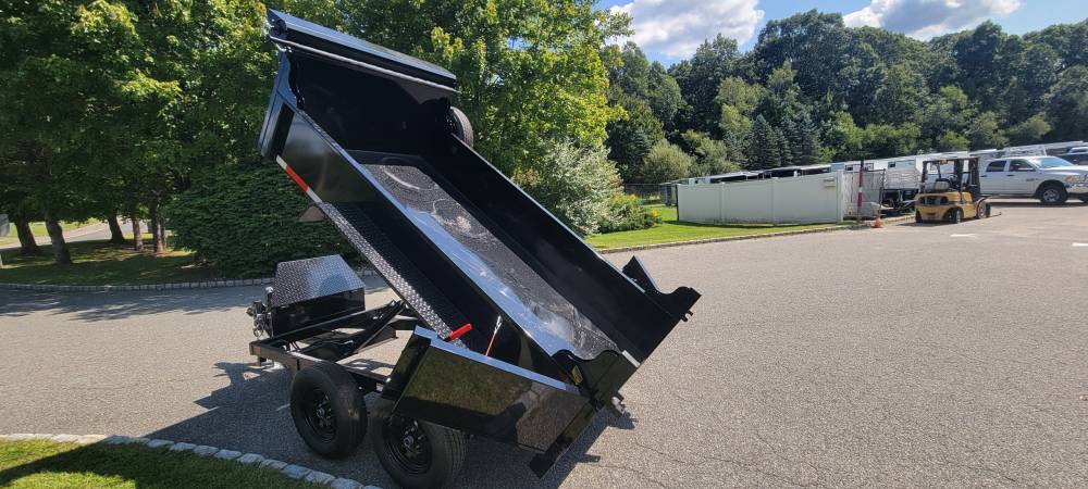 Small but Mighty DUMP Trailer 5X8 with tarp and roller - Aluminum ...