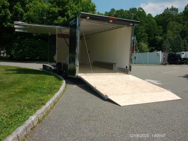NITRO BRAND, Elevation Model 8.5X20 Aluminum Frame Enclosed Car Trailer ...