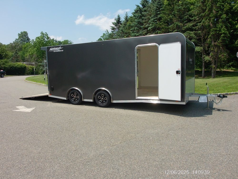 NITRO BRAND, Elevation Model 8.5X20 Aluminum Frame Enclosed Car Trailer ...
