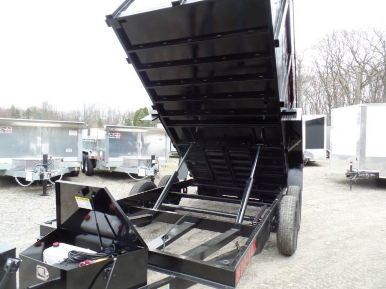 DUMP TRAILER 7X14X4ft. sides, 14,000 lb. GVWR, 14.5 Yards, with Barn ...