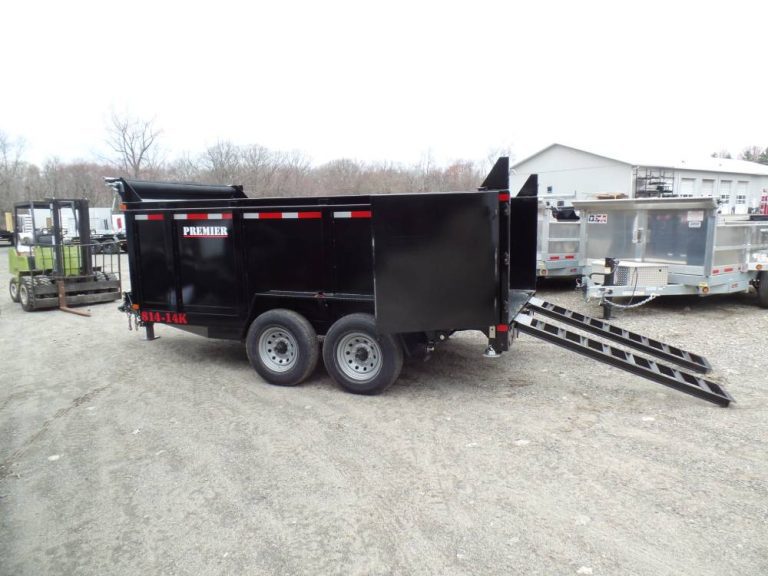 DUMP TRAILER 7X14X4ft. sides, 14,000 lb. GVWR, 14.5 Yards, with Barn ...