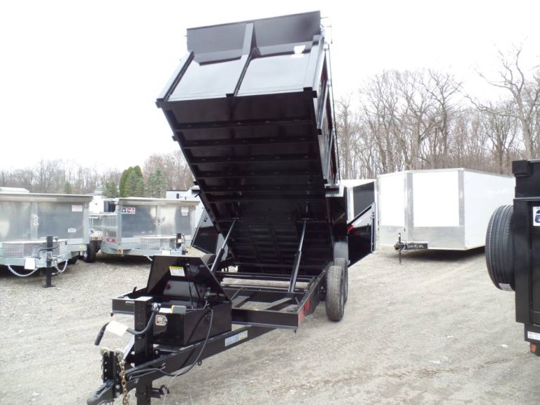 DUMP TRAILER 7X14X4ft. sides, 14,000 lb. GVWR, 14.5 Yards, with Barn ...