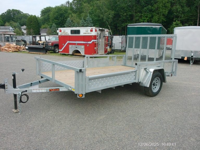 Open Utility Trailer with Side Ramps, great for loading an ATV from the ...