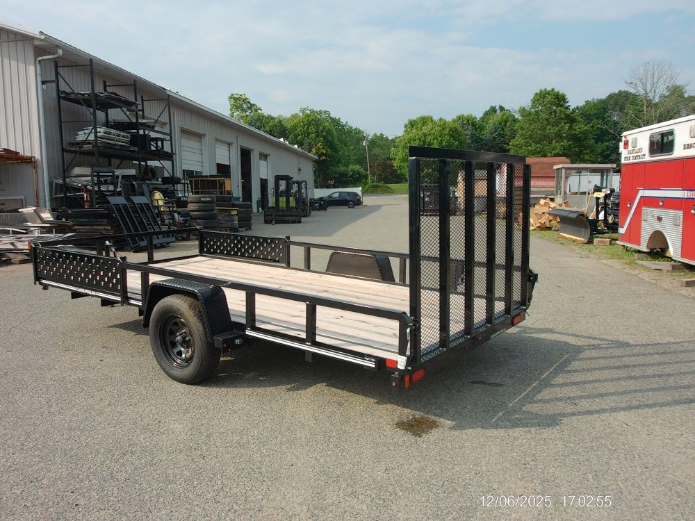 Open Utility Trailer with Side Ramps, great for loading an ATV from the ...