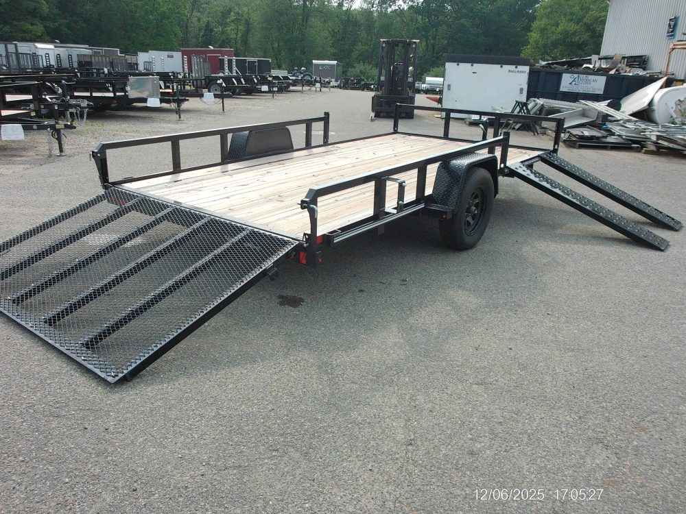 TWO PLACE ATV / QUAD TRAILER, SIDE LOAD RAMPS, 81" wide by 14 ft. long ...