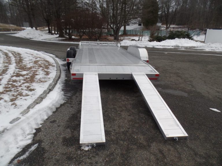 ALCOM Cargo-Pro Open Car Trailer, NEW Model EOCH7X18-7K-A Aluminum ...
